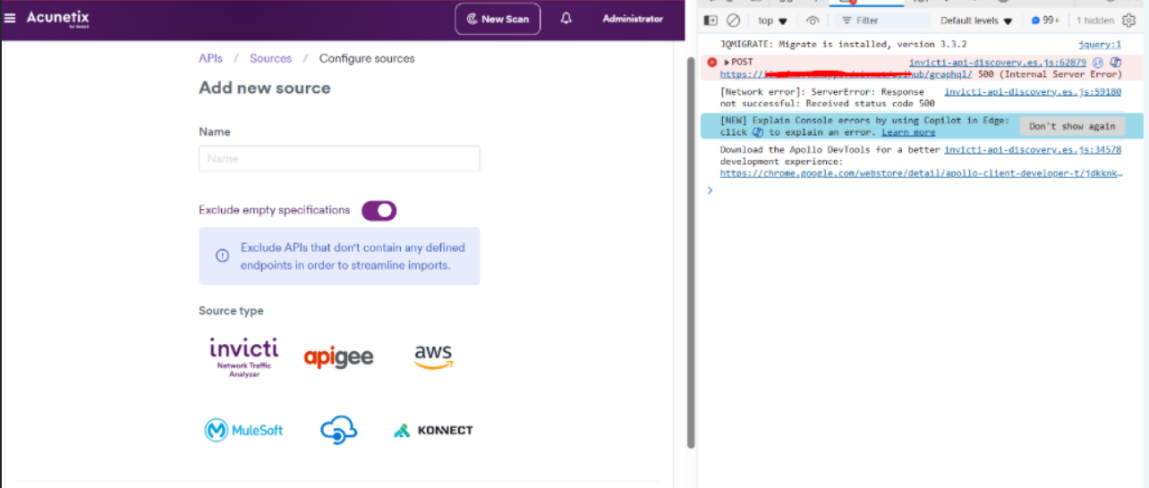 Troubleshooting Guide: API Discovery – Missing Credential Fields on Add New Sources Screen ...